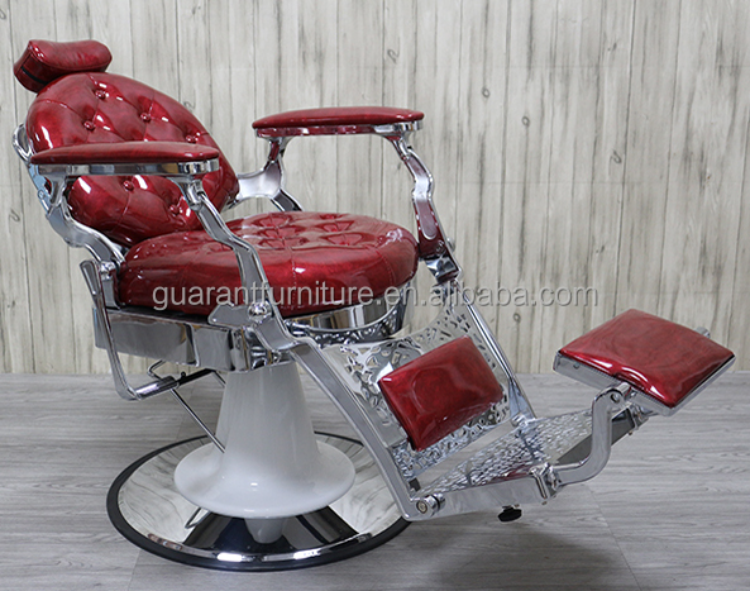 Buy Wholesale China Modern Luxury Design Red Barber Chairs Professional ...