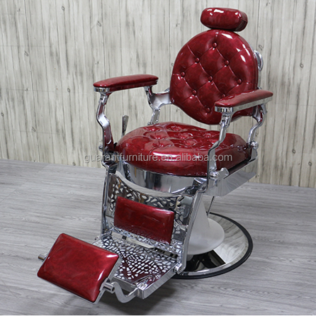 Buy Wholesale China Modern Luxury Design Red Barber Chairs Professional ...