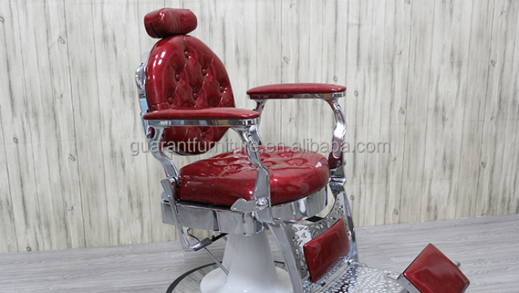 Buy Wholesale China Modern Luxury Design Red Barber Chairs Professional ...