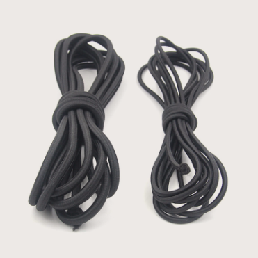 Heavy Duty Black Bungee Cords Nylon And Lax Elastic Ropes 6mm Diameter ...