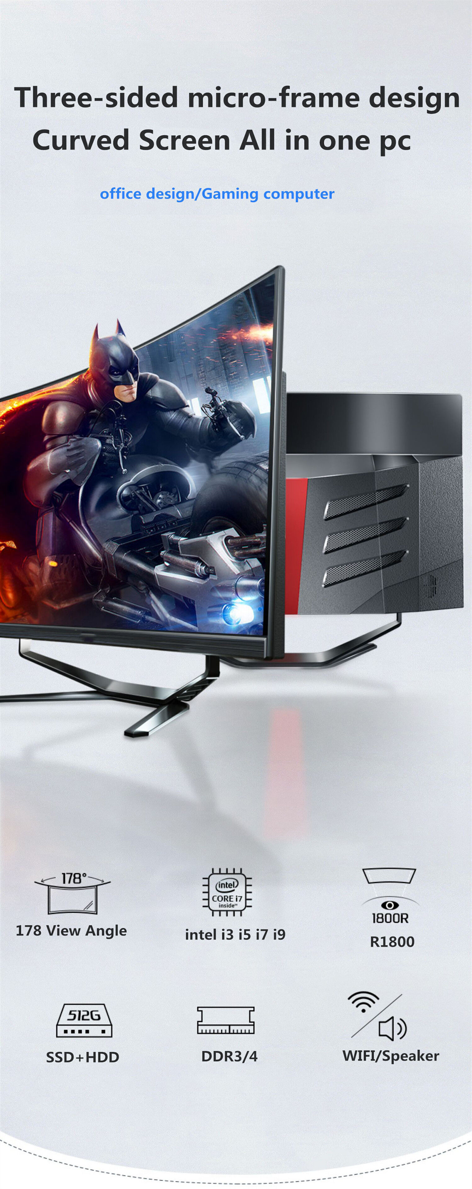 Wholesale Brand New Computer All In One Pc 23.8 27 Inch All-in-one Pc - Expore China Wholesale ...