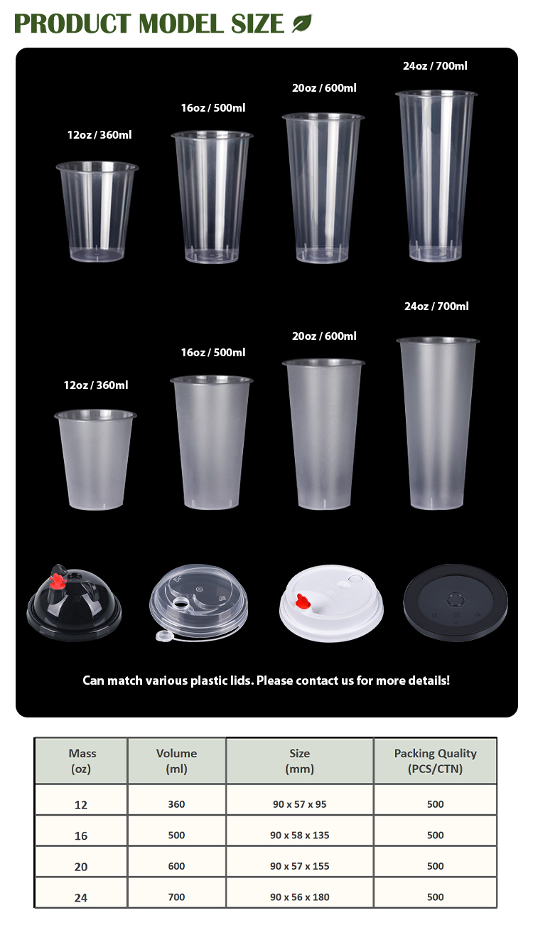 Wholesale Pp Plastic Drink Cup Injection Transparent Custom Logo ...