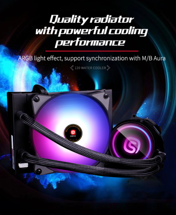 Custom 120/240/360mm Liquid Cooler Fan Water Cooling For Pc Water ...