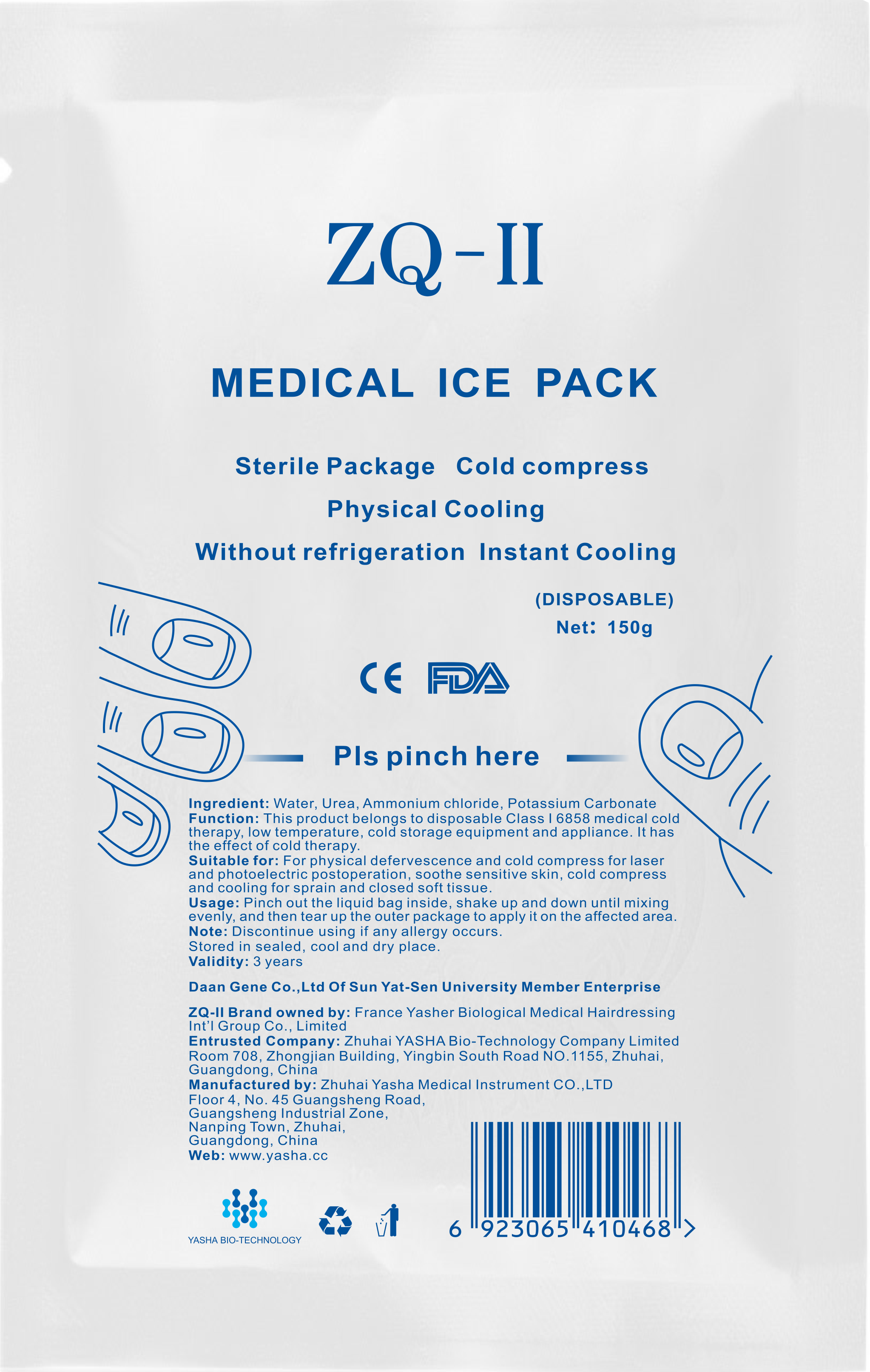 Buy Wholesale China Export Hot Sale Zq-ii Medical Ice Pack For Laser ...