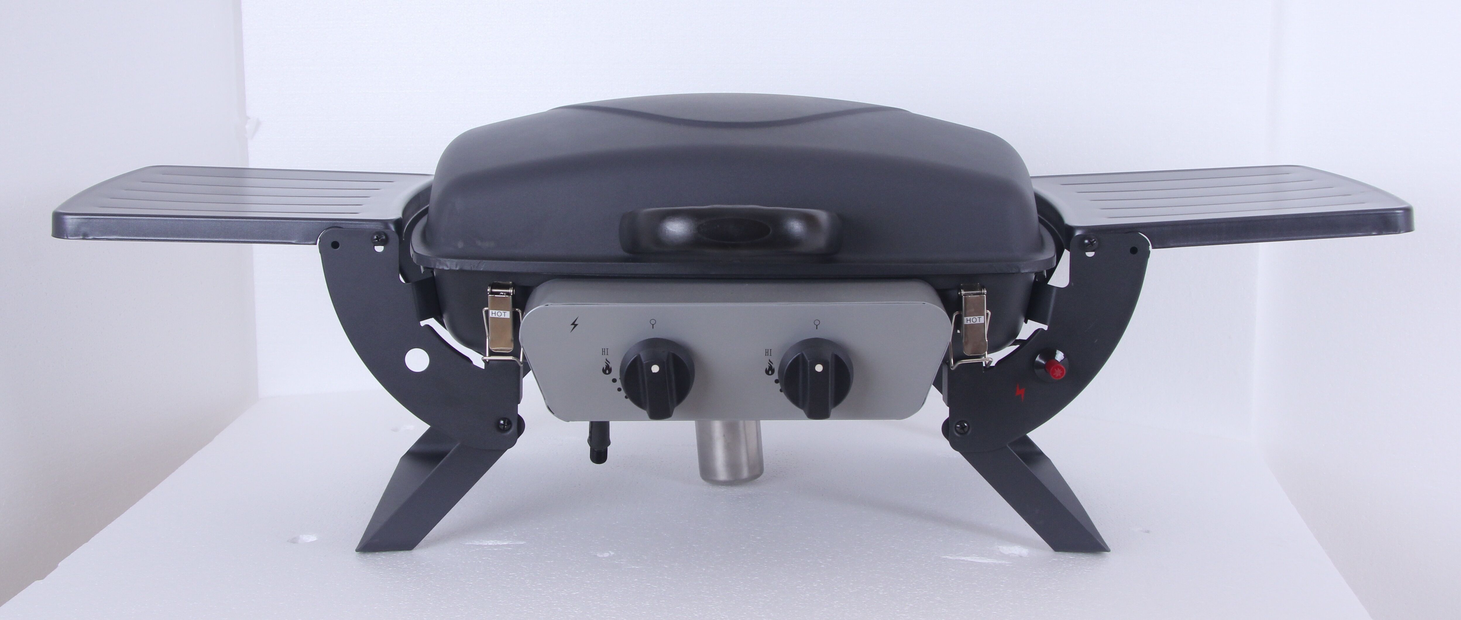 Two Burner Portable Gas Bbq Grill With Foldable With Ce - Expore China ...