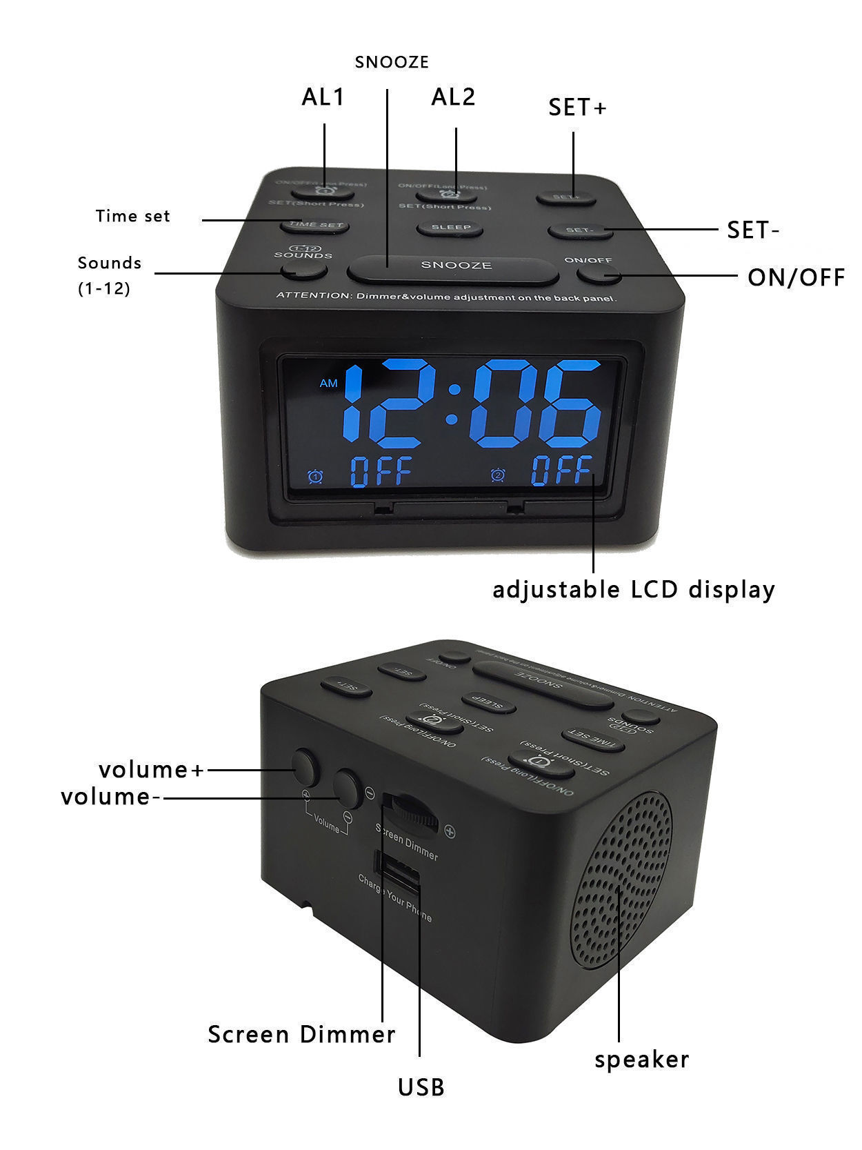 Buy Wholesale China Durable Radios White Noise Machine With Adjustable ...