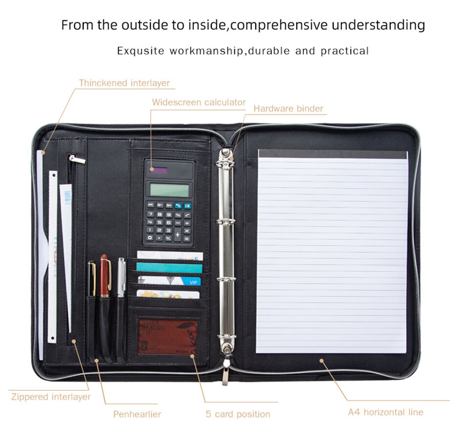 Buy Wholesale China Custom Pu Padfolio Folder A4 With Logo,leather ...