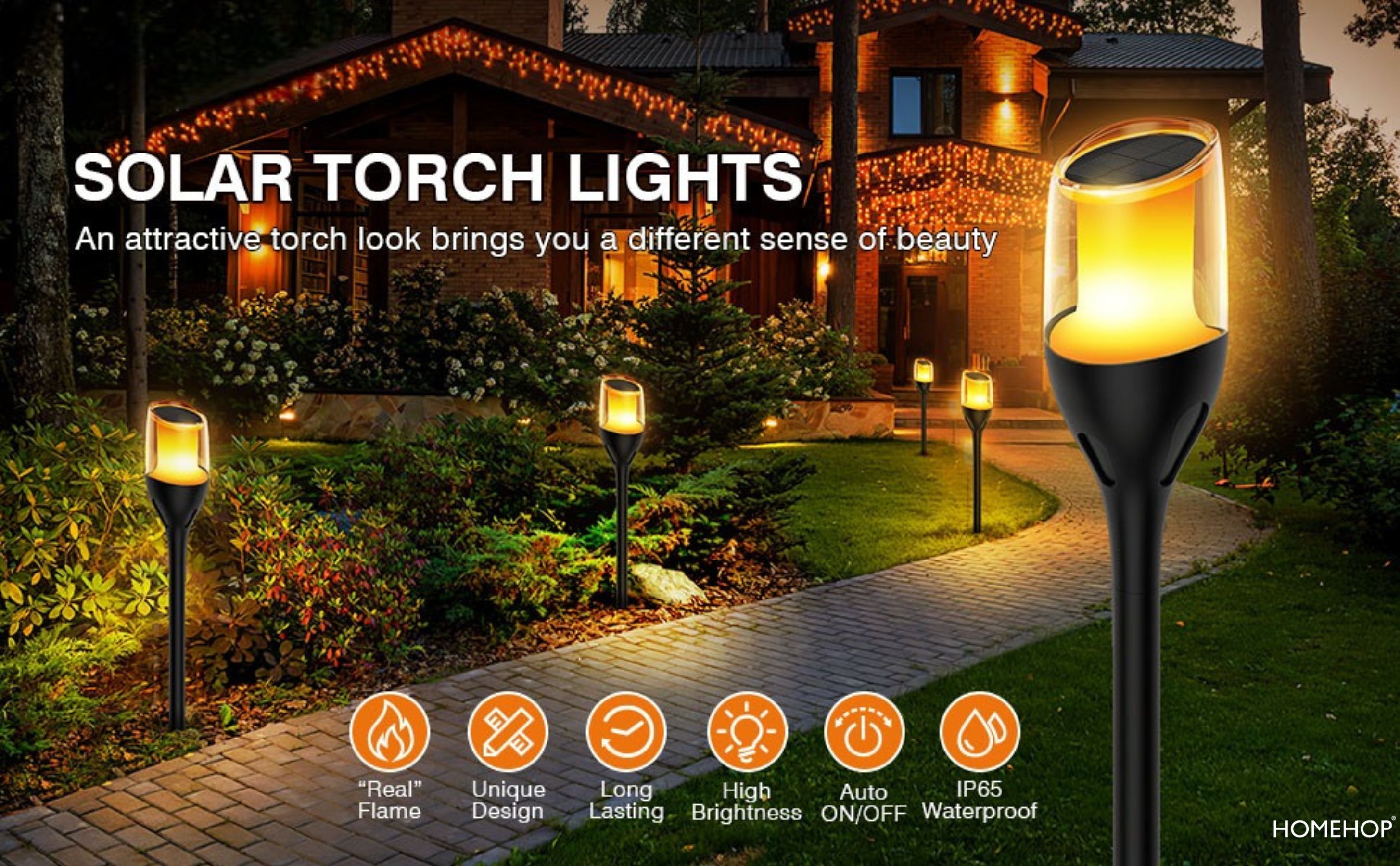 Buy Wholesale China Solar Light Pathway Outdoor Flickering Mashaal ...