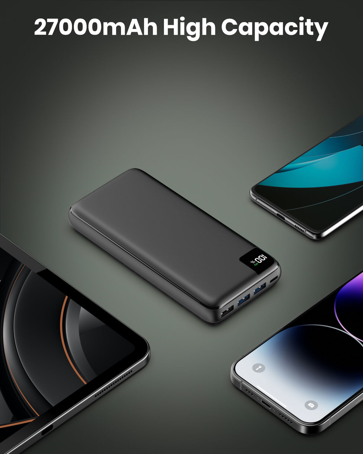 High Capacity Mini Slim 20000mah 10000mah Usb 22.5w Fast Charging ...