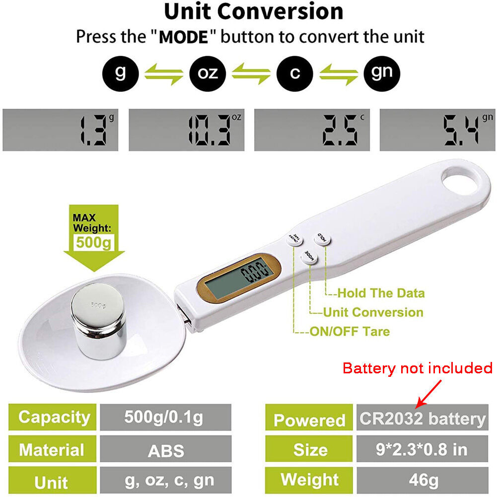 Buy Wholesale China Electronic Kitchen Food Weight Measuring Spoon, Lcd ...