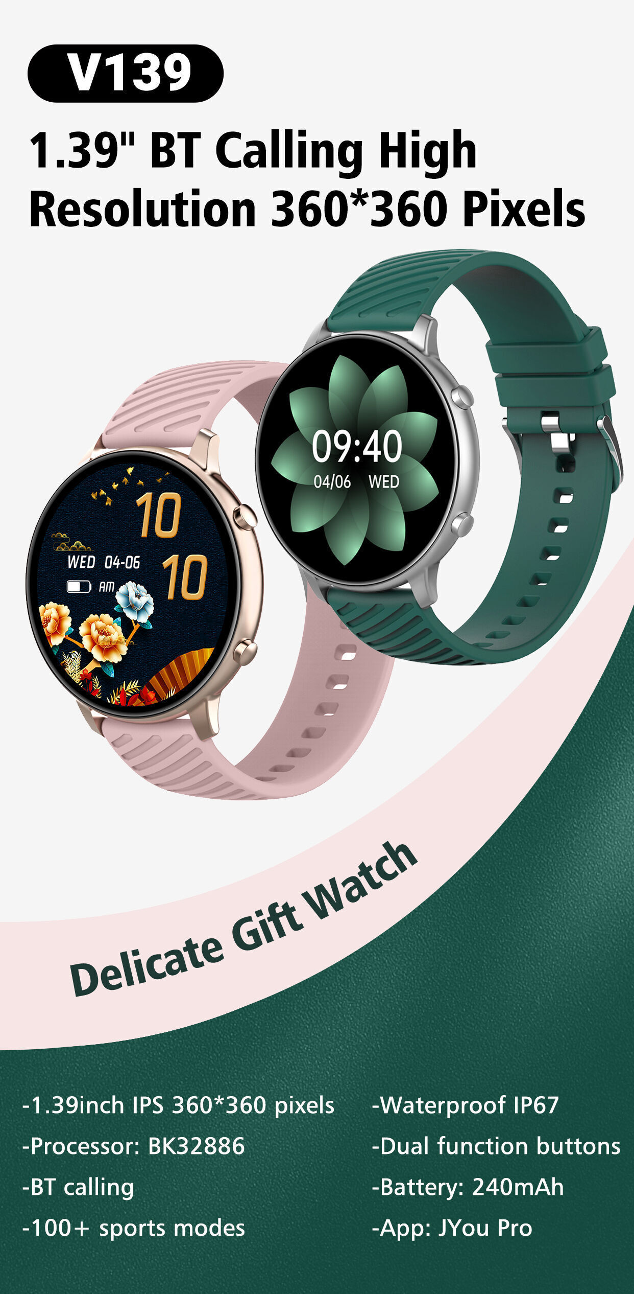 Buy Wholesale China 1.39'' 360*360px Ips Display Bt Calling Smart Watch ...