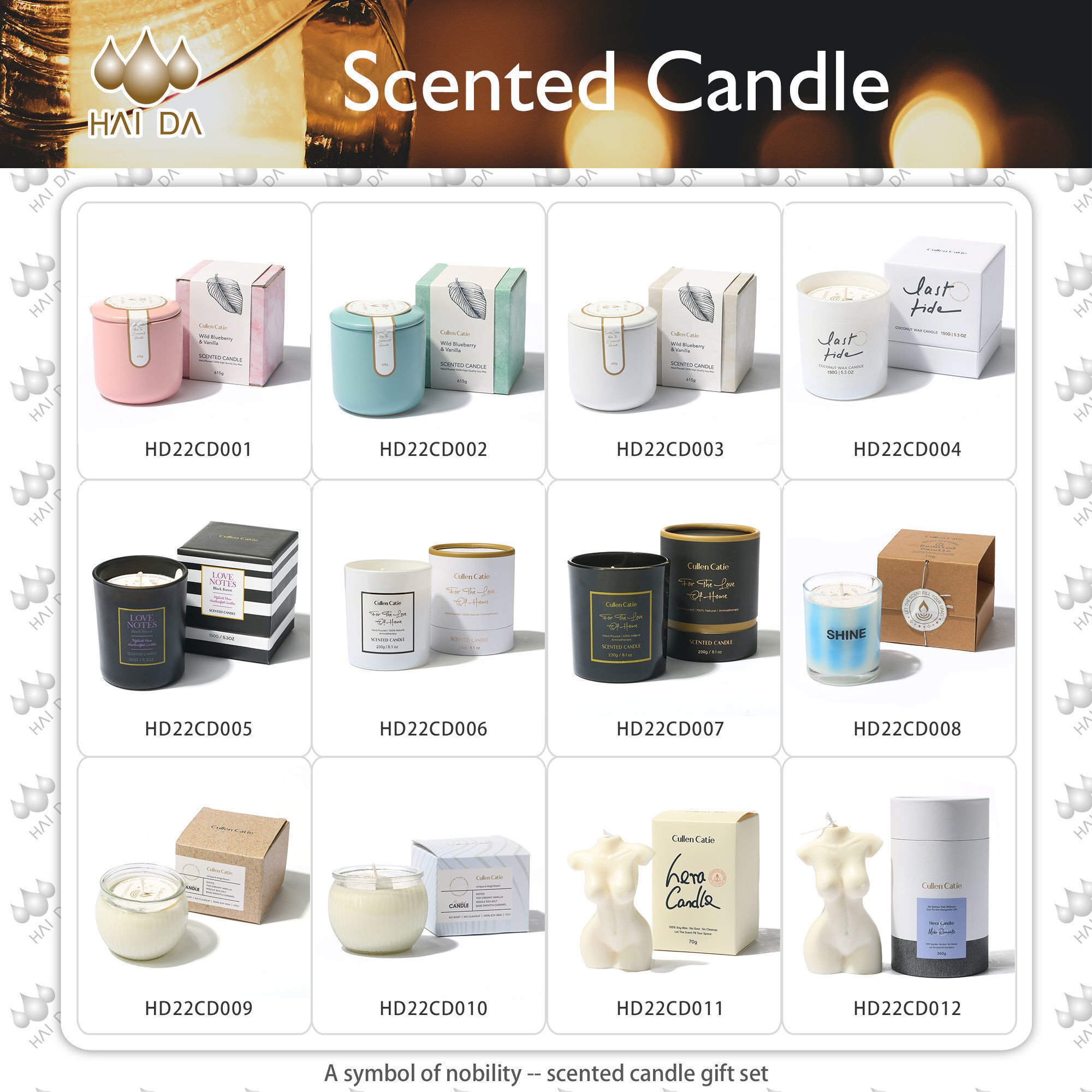 Wholesale Cheap Black Beautiful Mini Candle Candle Jars Valentine's Day ...