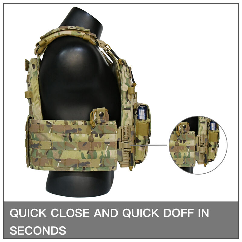 1000d Nylon Webbing Molle Chaleco Tactico Quick Release Tactical Vest ...