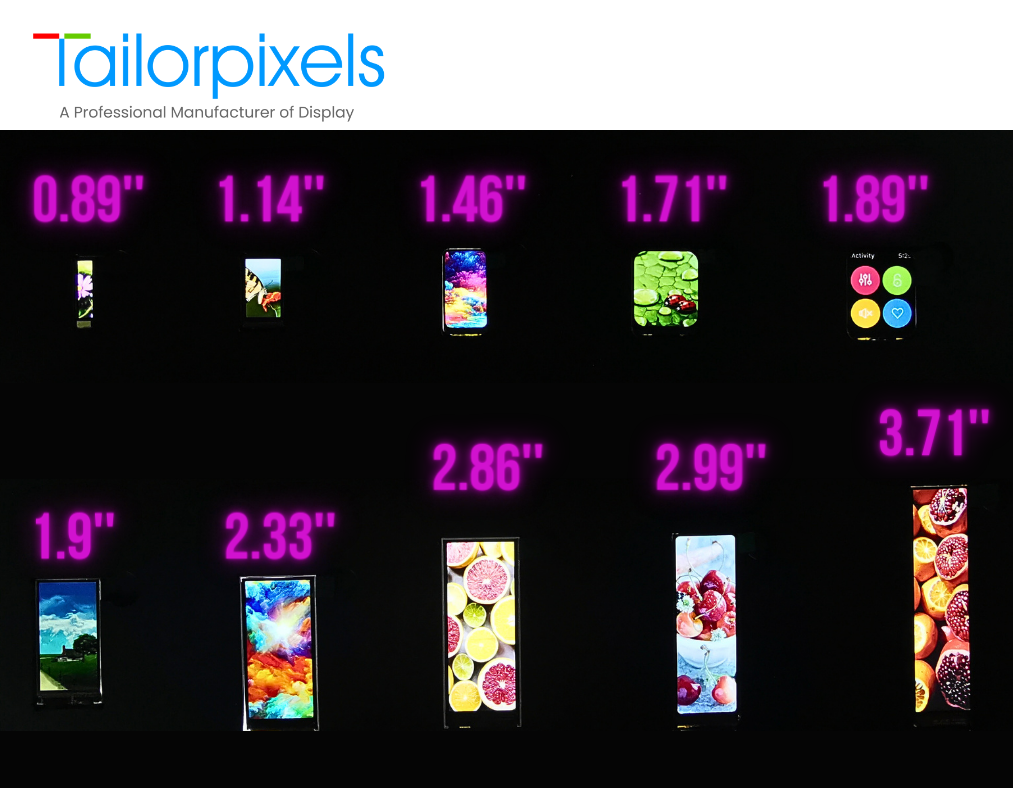 1.89 Inch Square Tft Lcd, Qspi, High Resolution 320×386, Square Lcd, 1: ...