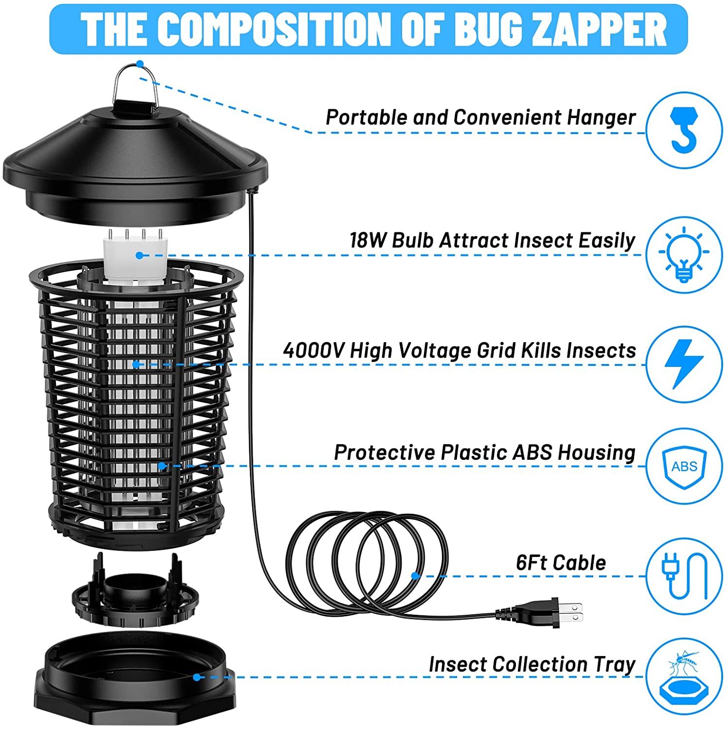 Buy Wholesale China Mosquito Killer Lamp Rechargeable Bug Zapper Outdoor Indoor For Home ...