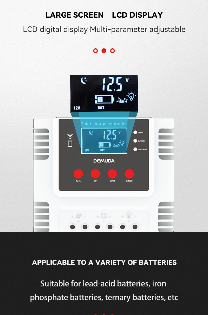 Buy Wholesale China New Smart Controlador De Carga 30a 40a 50 Amp Mppt ...