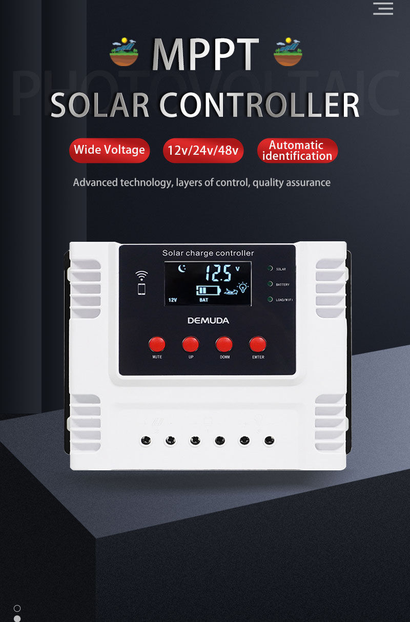 Smart Wifi Pv 12v/24v/48v Solar System Controller Kdy Charging 30a Pwm ...