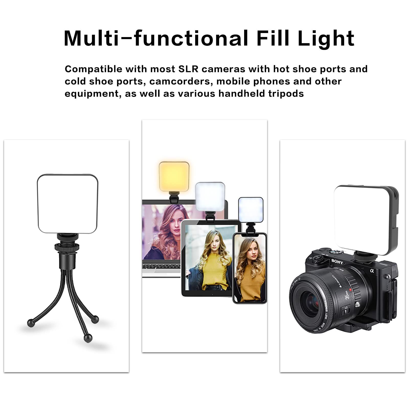 Buy Wholesale China Rechargeable Clip-on Led Video Selfie Fill Light ...