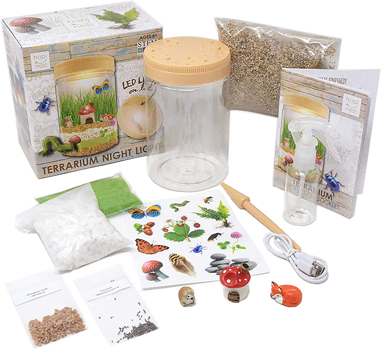Light-up Terrarium Kit For Kids - Arts And Crafts Gifts For Boys And ...