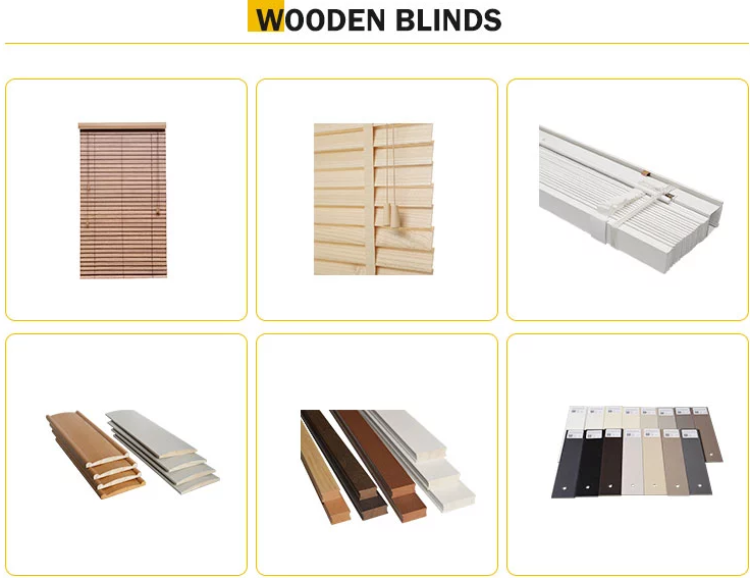 Buy Wholesale China Real Wood Slats Venetian Blinds Customized Window ...