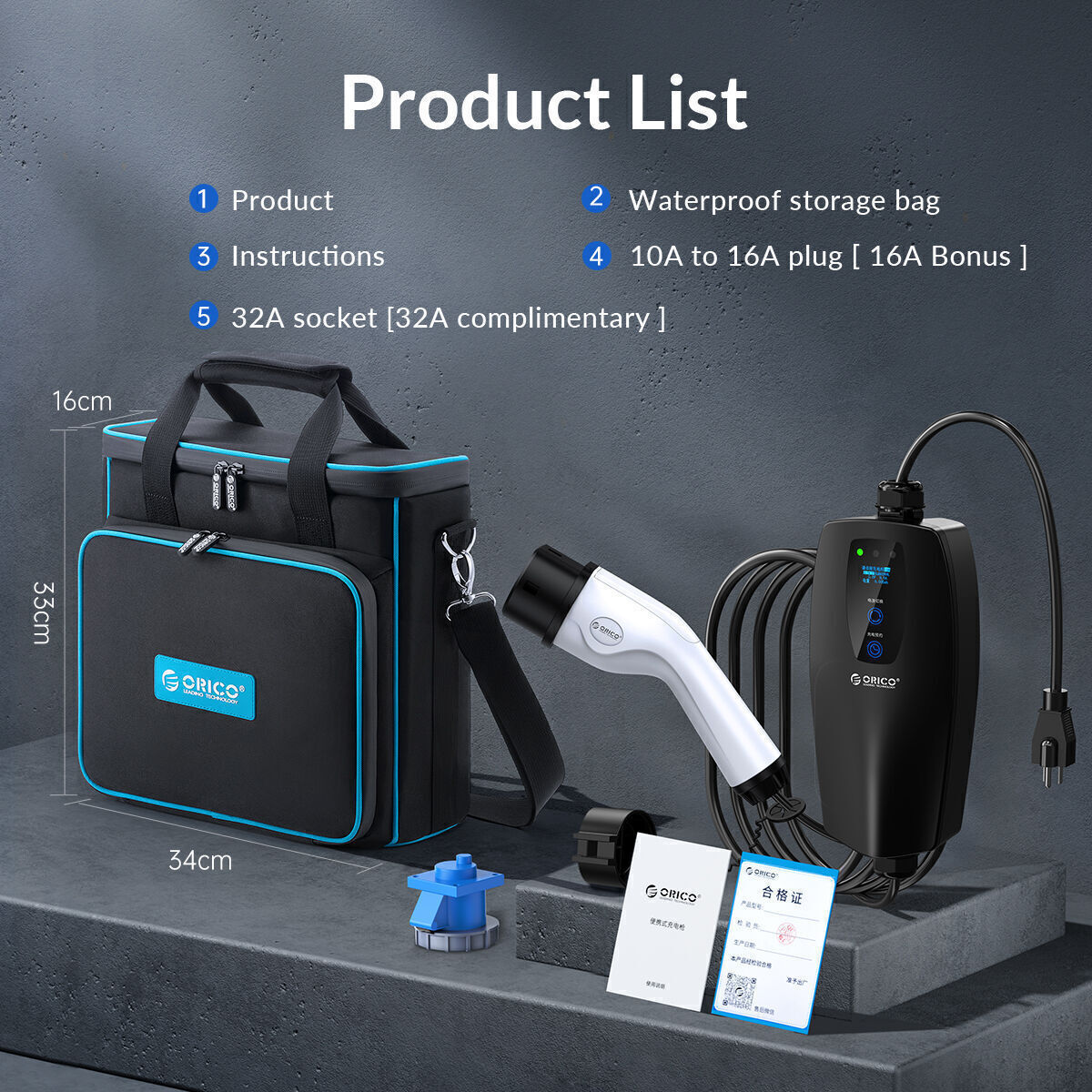 Buy Wholesale China Production Line Portable 32a Ev Charger With ...