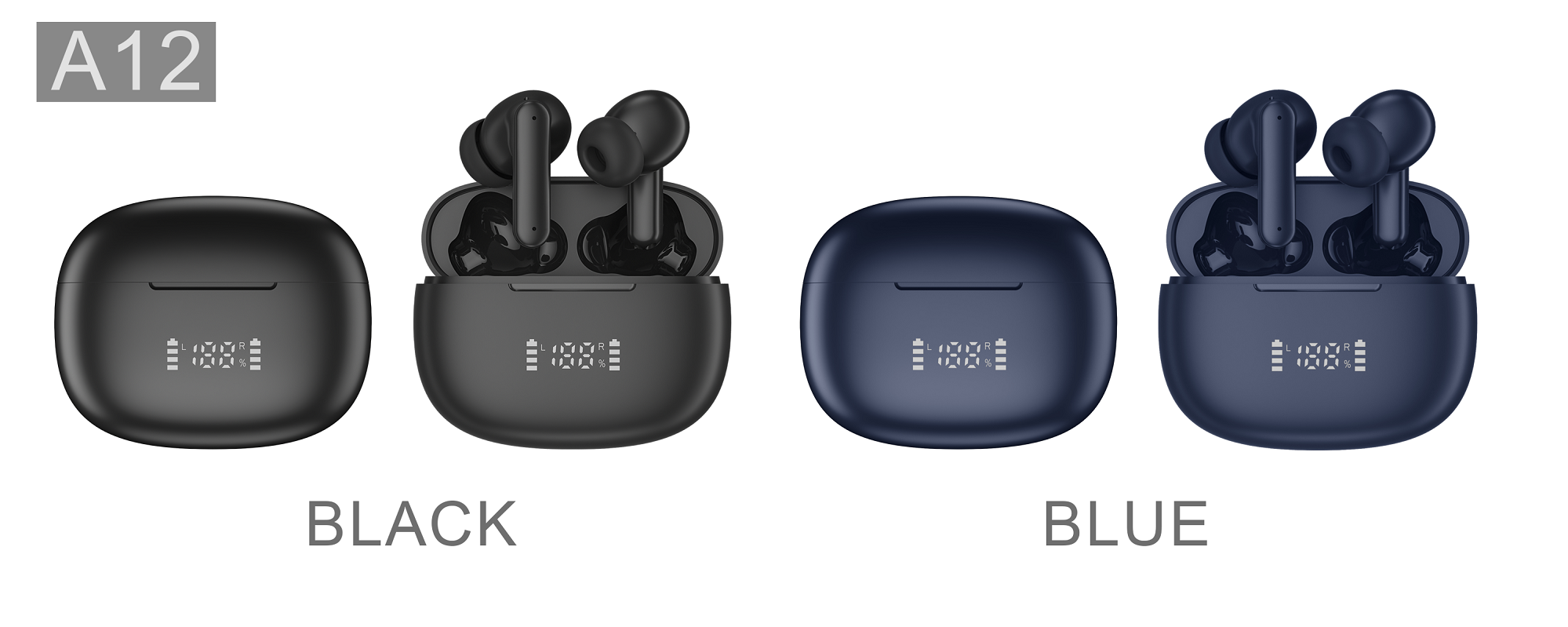 Buy Wholesale China Led Digital Display Tws Earbuds Dual Mic Anc+enc ...