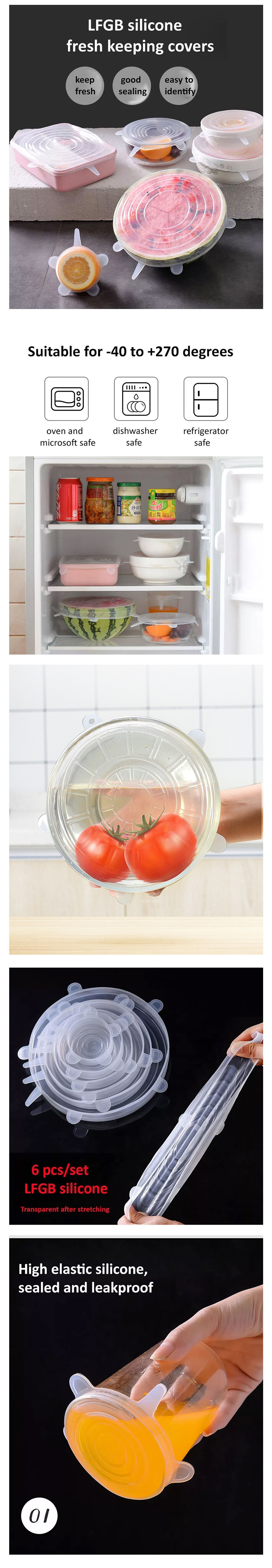 Buy Wholesale China Eco Friendly Reusable Silicone Lid For Bottle Bowl ...