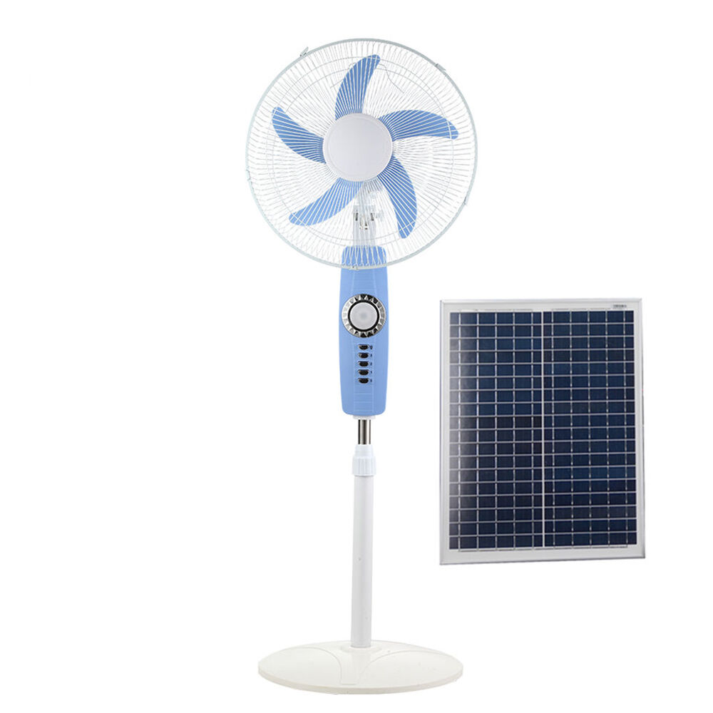Customized Solar Electric Fan With Solar Panel Camping Portable Solar ...