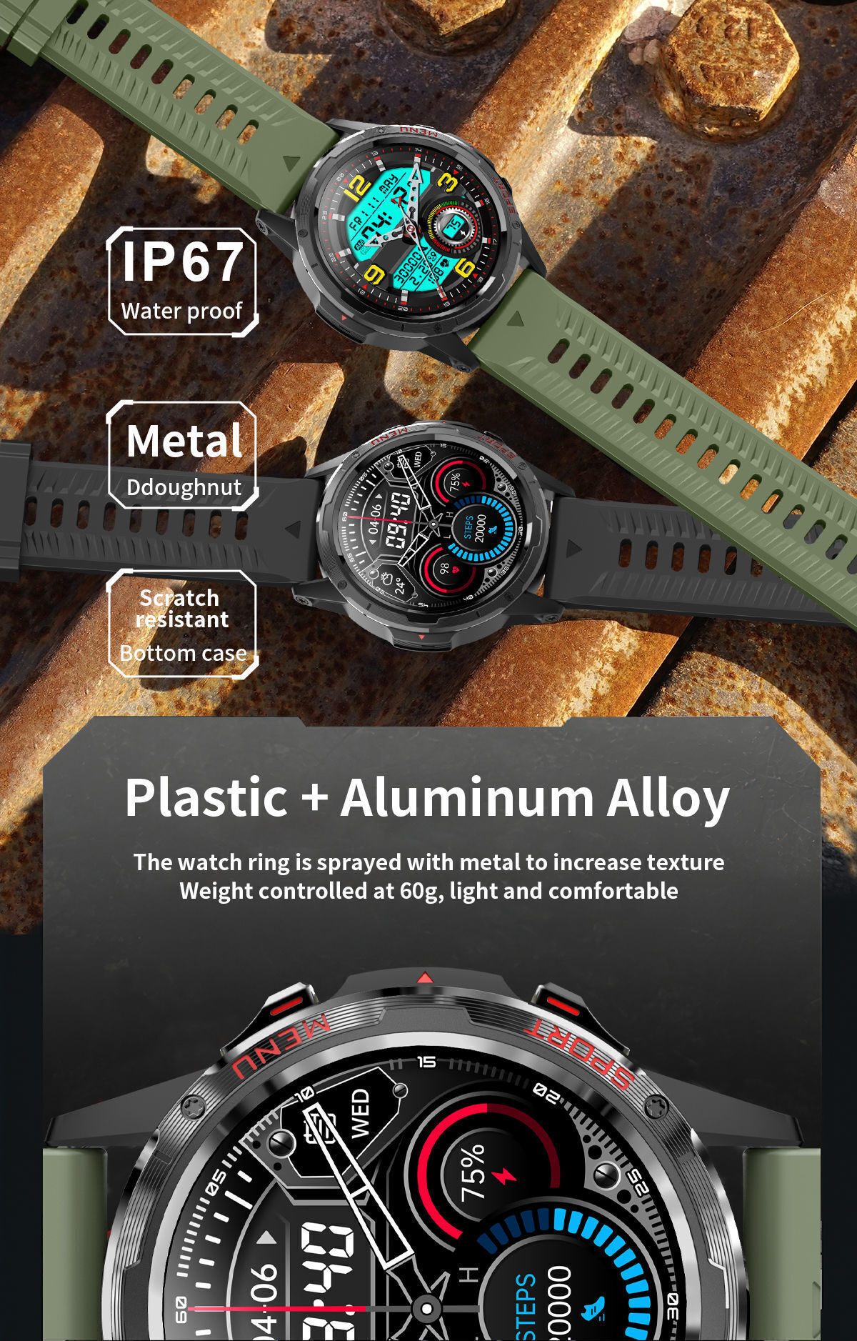 Buy Wholesale China Lexqi H70 Smart Watch Smart Bracelet Ce Rohs Smart ...