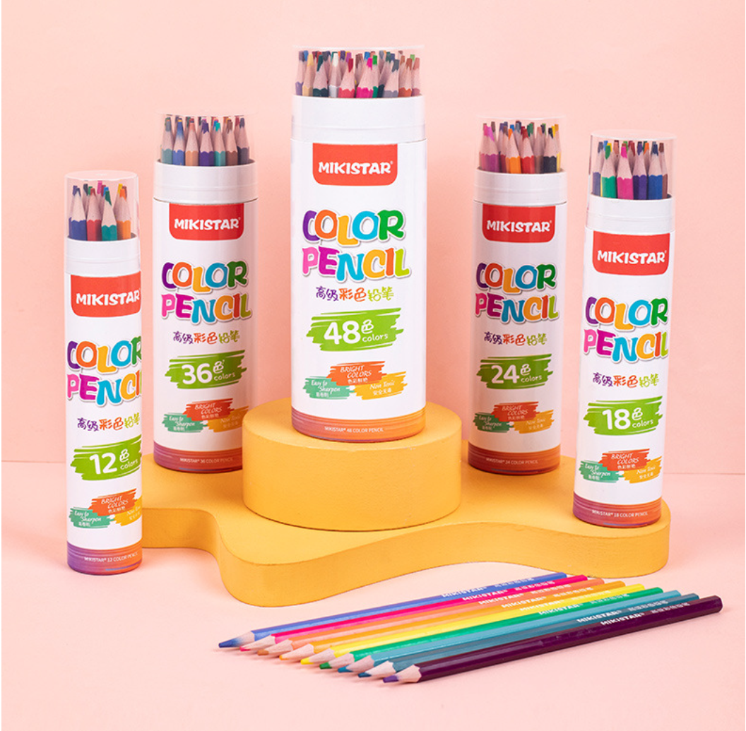 Buy Wholesale China 12 Colors Black Barrel 3.5" Children's Color Pencil ...