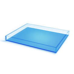 Rectangular Customized Clear Acrylic Candy Tray Transparent Plastic ...
