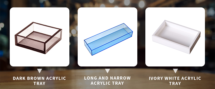 Rectangular Customized Clear Acrylic Candy Tray Transparent Plastic ...