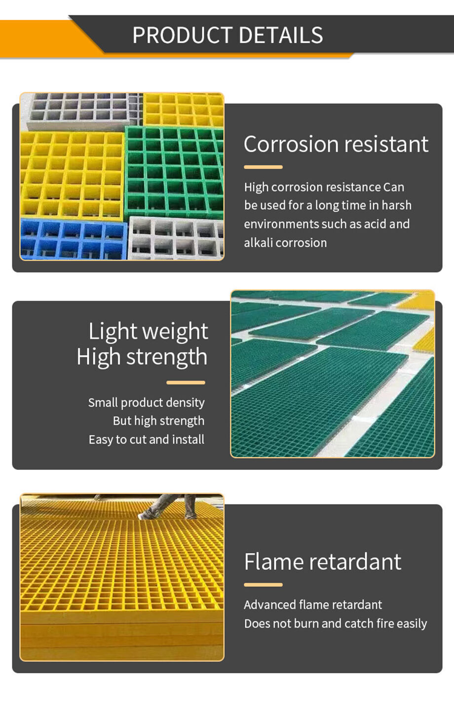 Buy Wholesale China Wholesale Building Materials Frp Grate Mesh Plate ...