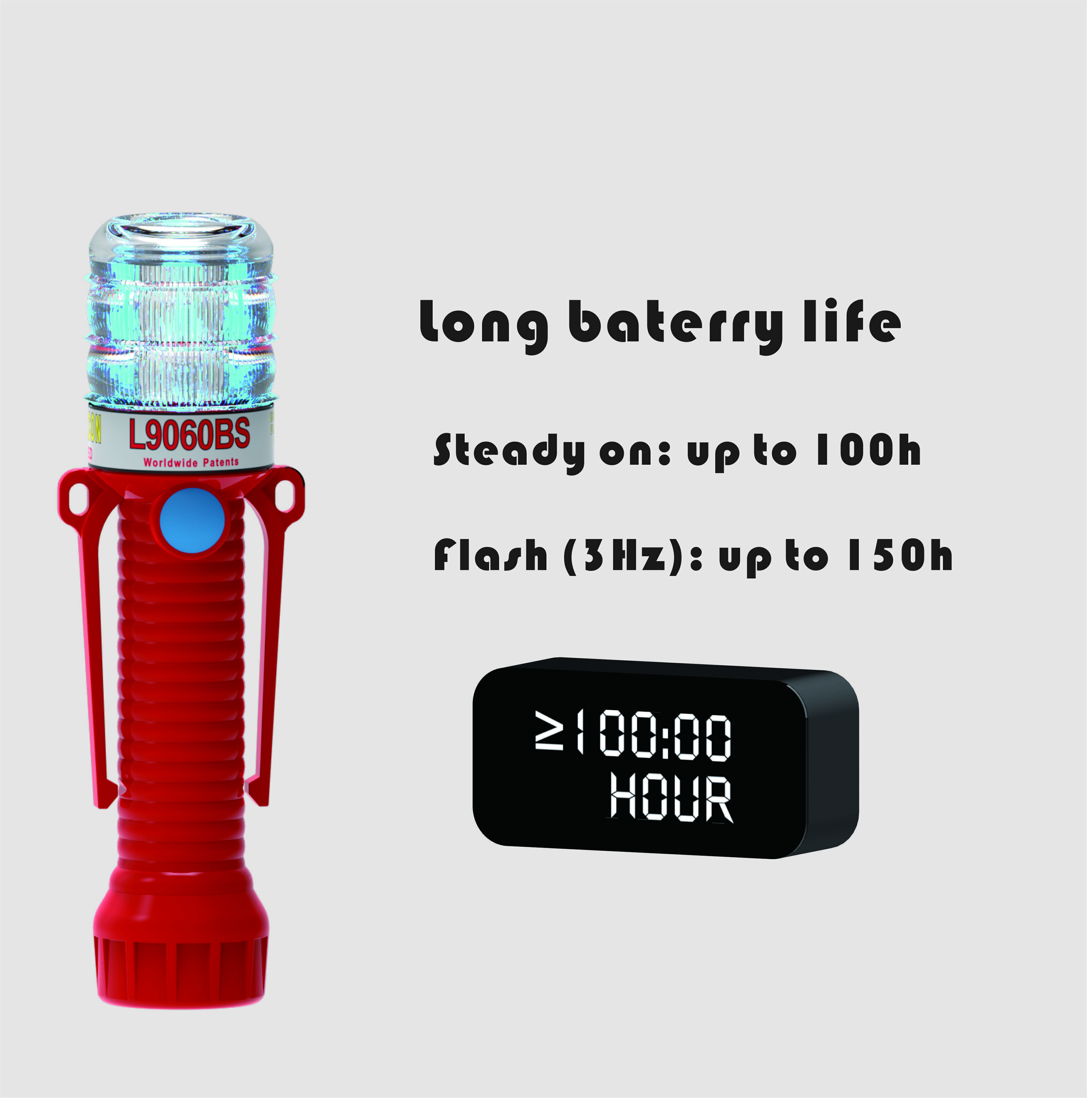 Buy Wholesale China Warning Light, Clip Yellow Flash & Glow Mode, Top ...