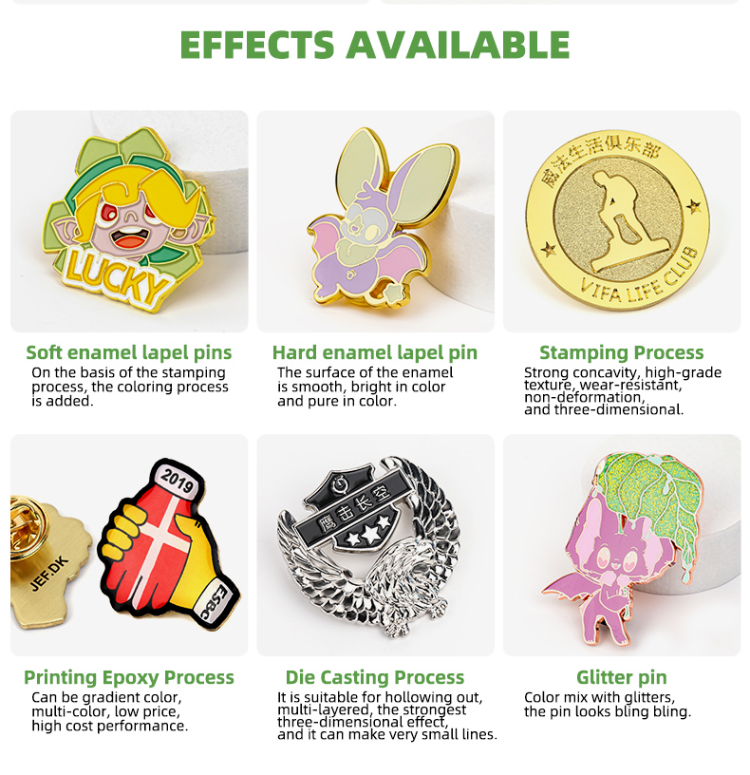 Vograce Designer Custom Printing Epoxy Magnetic Anime Star Metal ...