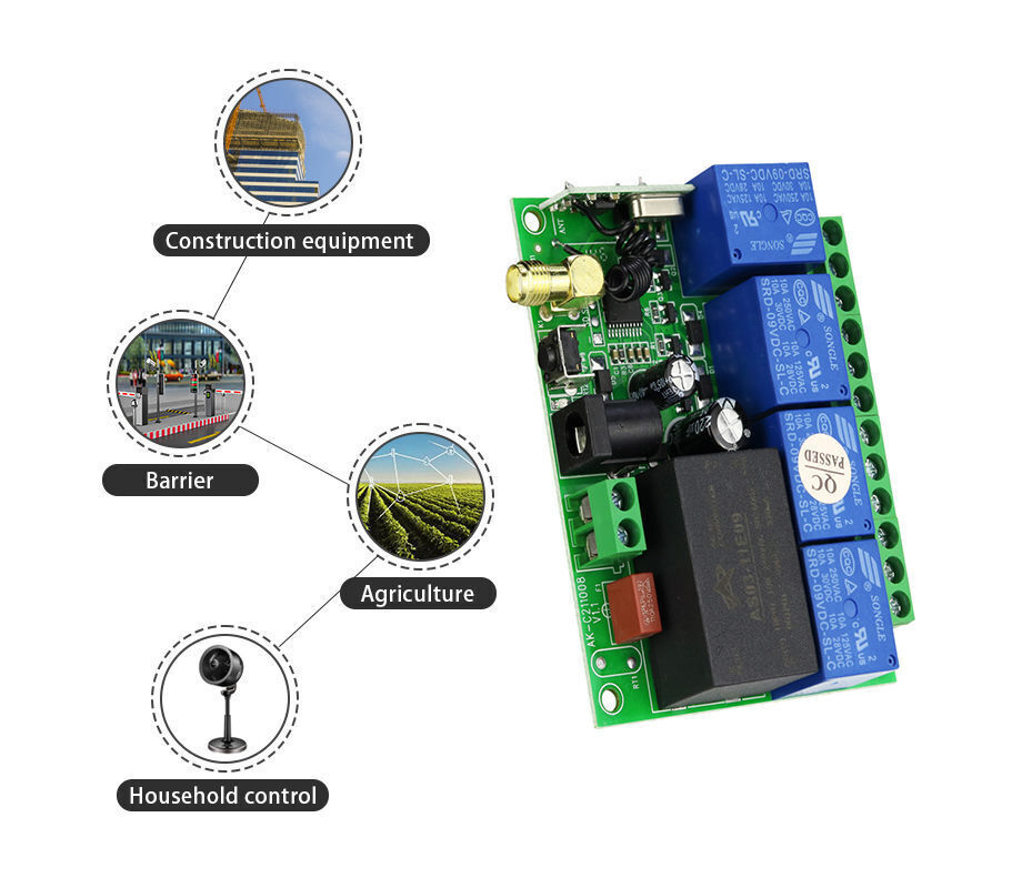 Buy Wholesale China Rf Wireless Remote Control Switch Ac100-240v 4 ...