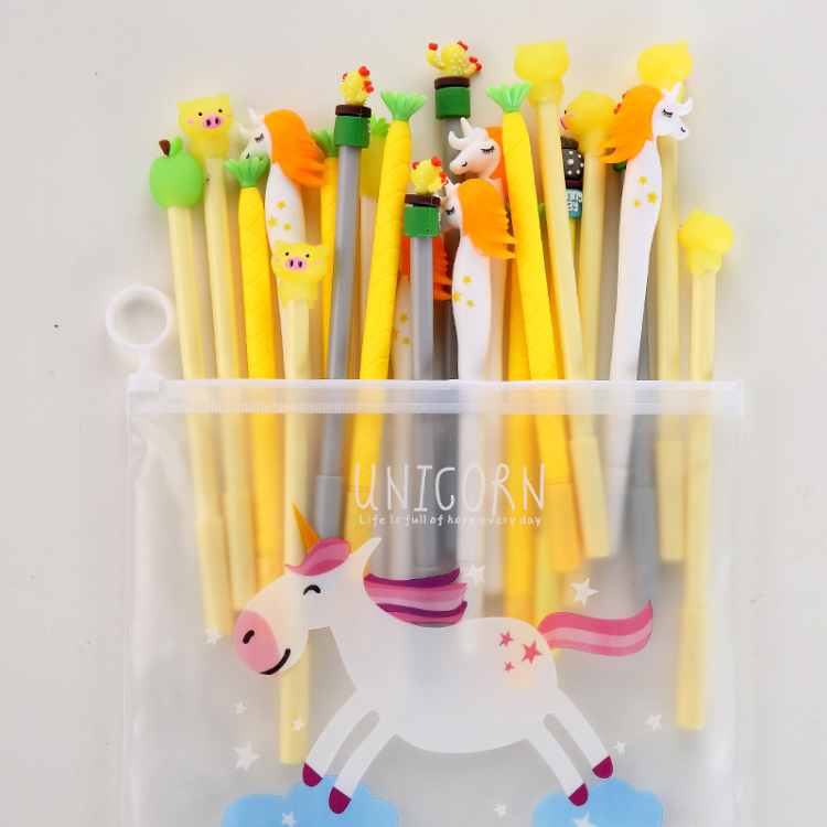 New Star Cute Plastic Kawaii Cartoon Gel Pen 20pcs Promotional Birthday ...