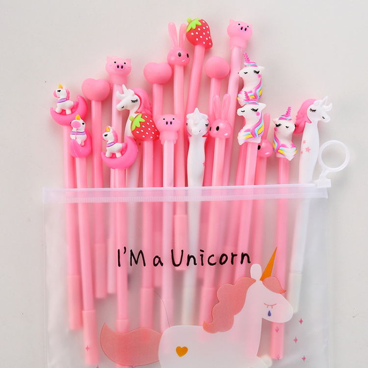 New Star Cute Plastic Kawaii Cartoon Gel Pen 20pcs Promotional Birthday ...