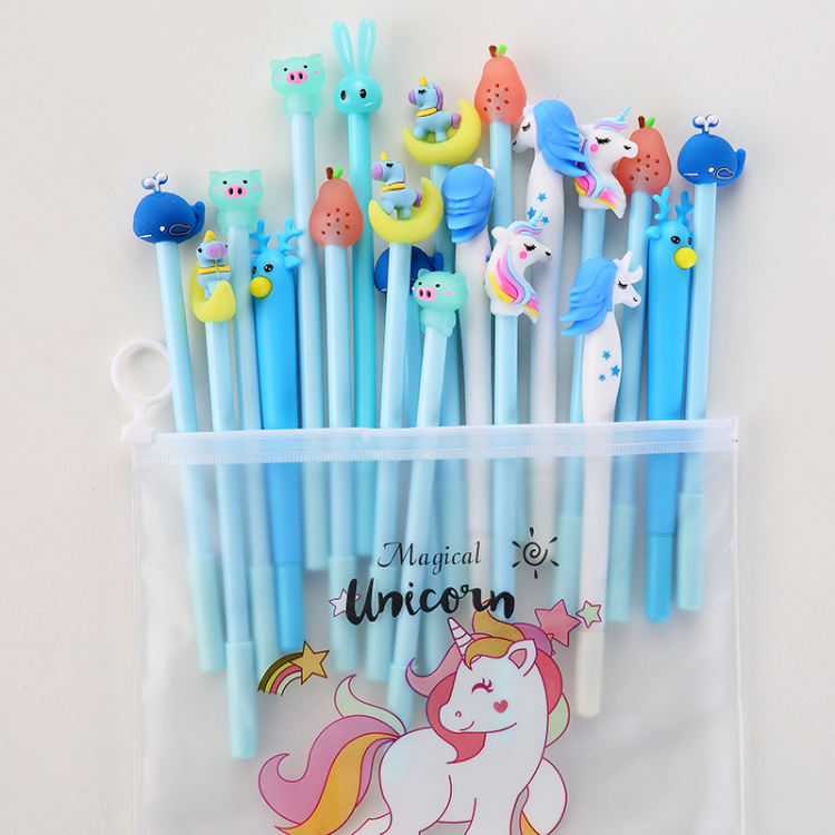 New Star Cute Plastic Kawaii Cartoon Gel Pen 20pcs Promotional Birthday ...
