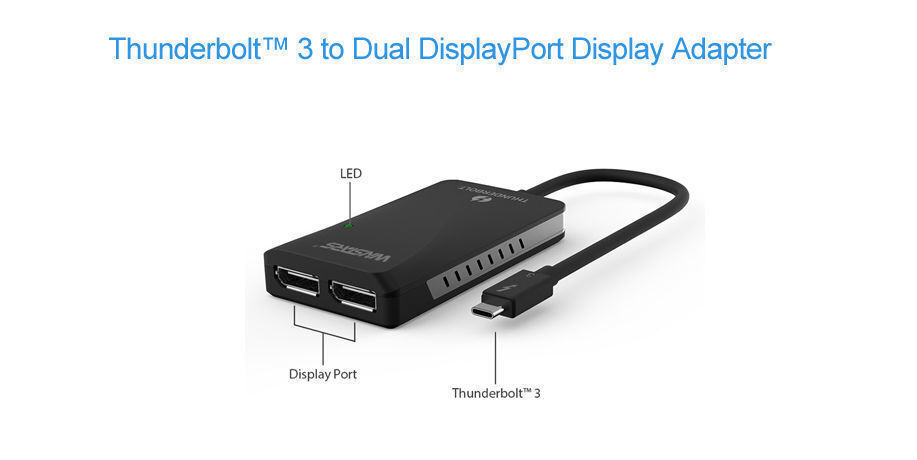Buy Wholesale China Intel Certified 4k Usb C Thunderbolt 3 To Dual ...