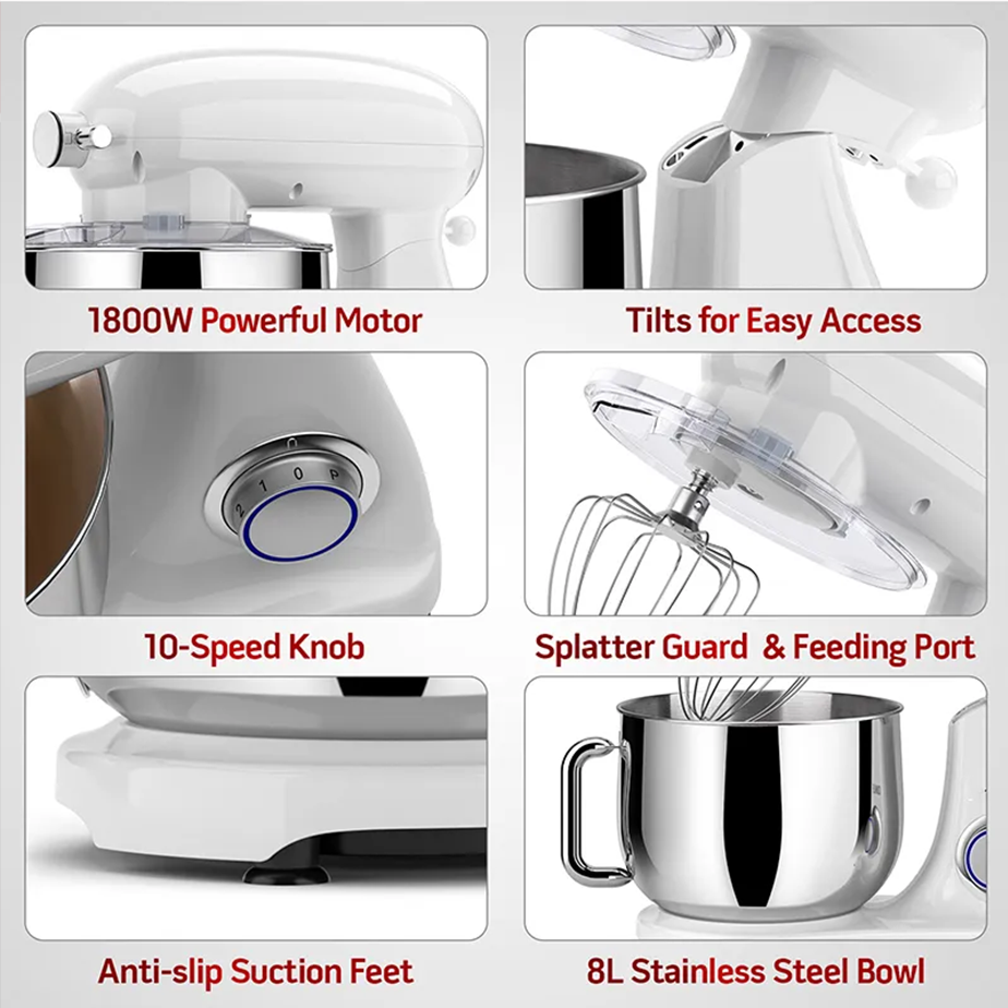 Buy Wholesale China Eap Kitchen Planetary Mixers Oem 6.5l 7l 8l Sus304 Bowl Food Processor ...