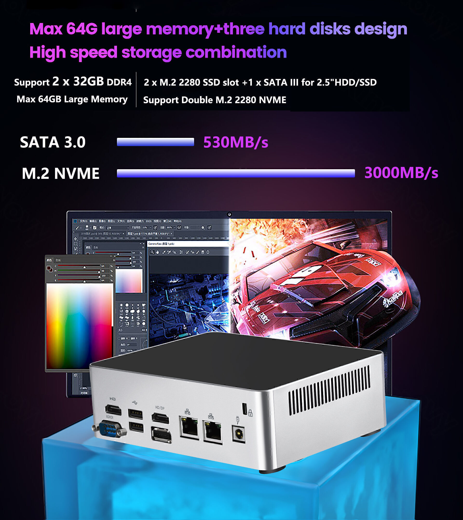 Buy Wholesale China Mini Pc Intel Core 12th Gen Alder Lake-p Cpu I5 ...