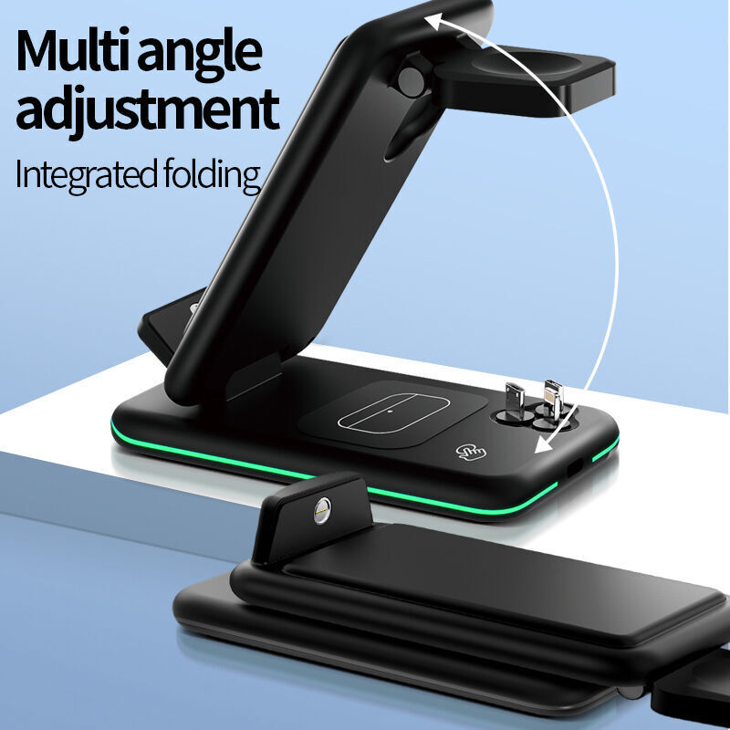 Buy Wholesale China New Folding 3 In 1 Wireless Charger Portable Fast ...