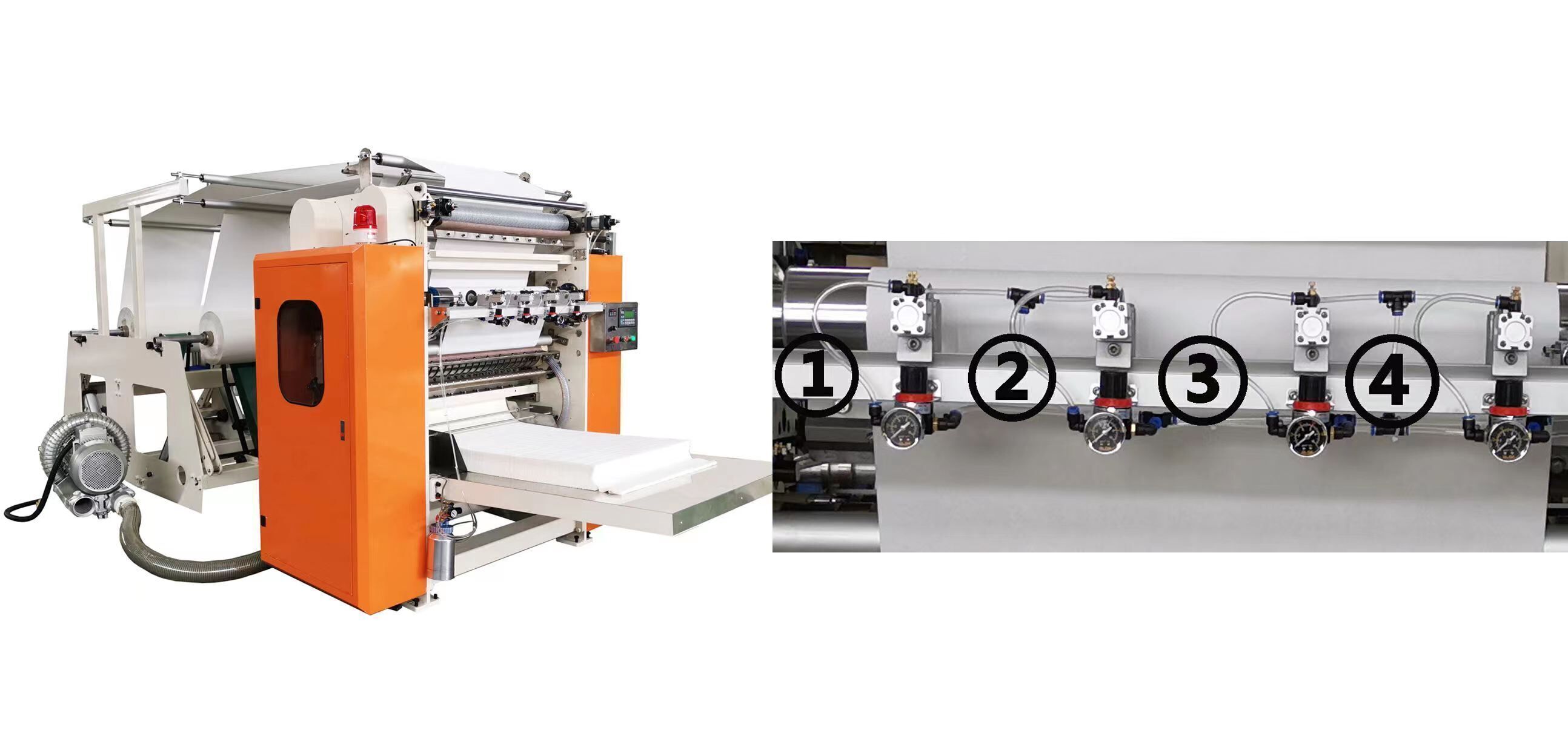 Buy Wholesale China Drawing Facial Tissue Machine V Fold Facial Paper ...