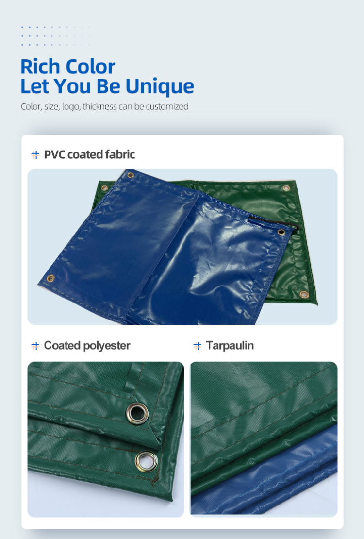 Waterproof Blue Pvc Custom Canvas Covers For Container Truck Tarpaulin ...