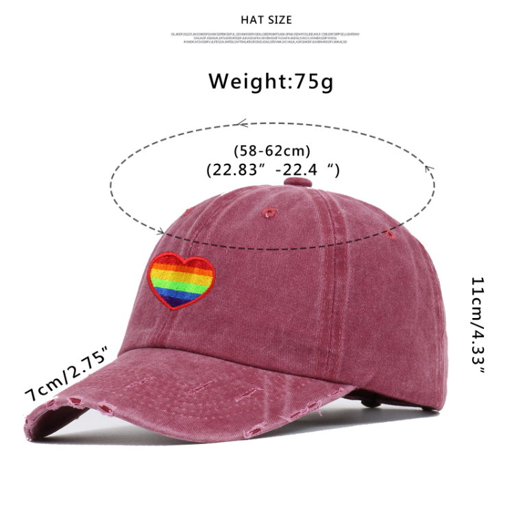 Buy Wholesale China Custom Logo Washed Sports Lgbt Hat Accessories ...