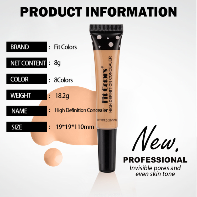 Fit Colors Concealer 8ml Liquid Foundation Fair Beige Dark Face ...