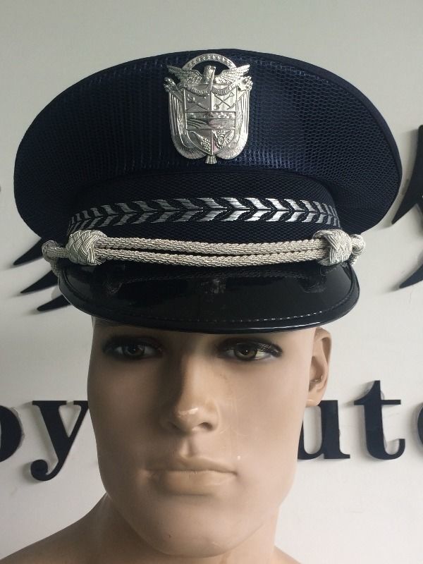 Buy Wholesale China Stylish Military Large Brim Peaked Police Hats ...