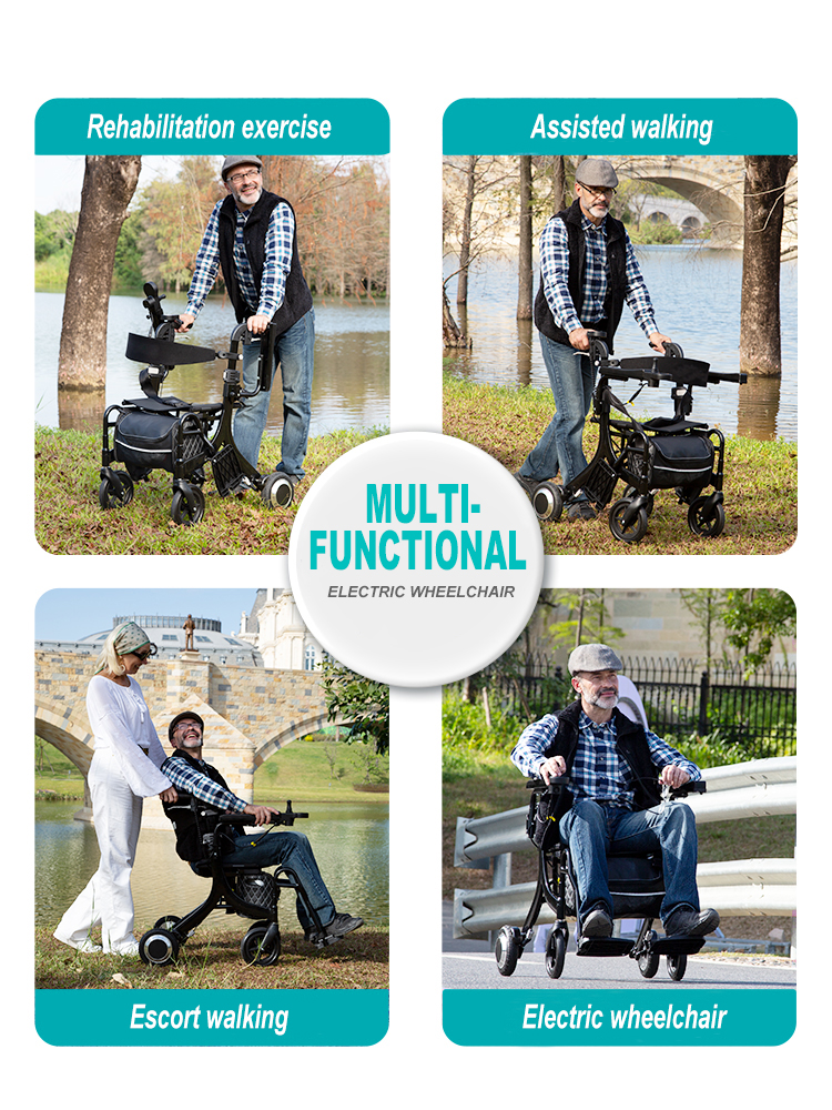 Buy China Wholesale Mijo Wheelator Rollator Walkers Folding Motorized ...