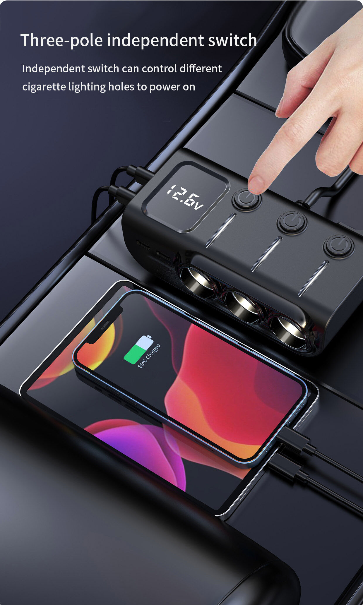 Buy Wholesale China Quick Charge Pd 3a Cigarette Lighter Adapter 12v ...